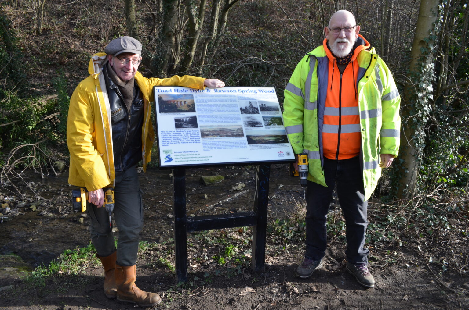 New information board at Toad Hole Dyke - The Upper Don Trail Trust